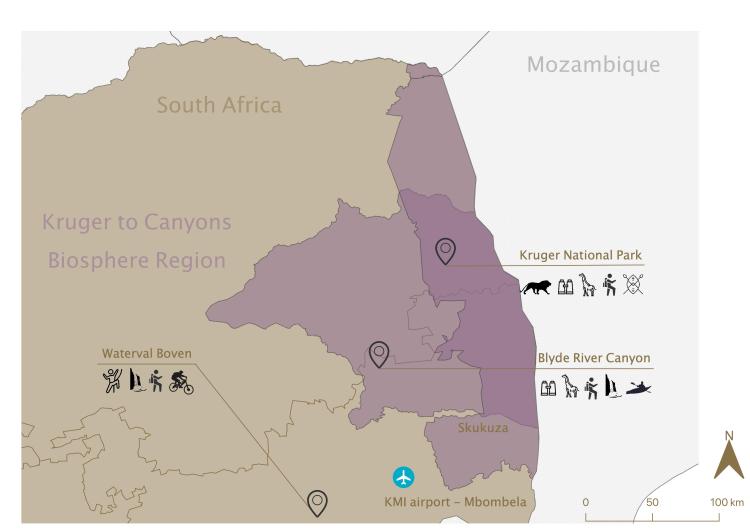 Kruger National Park & Kruger to Canyon Biosphere Region – KAYU Adventures